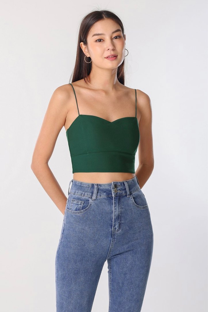 Lovet Eva padded top, Women's Fashion, Tops, Sleeveless on Carousell