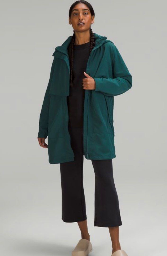 Lululemon Always Effortless Long Jacket (Green Jasper), Women's Fashion ...