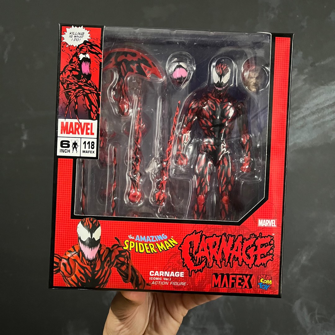 Mafex 118 Carnage, Hobbies & Toys, Toys & Games on Carousell