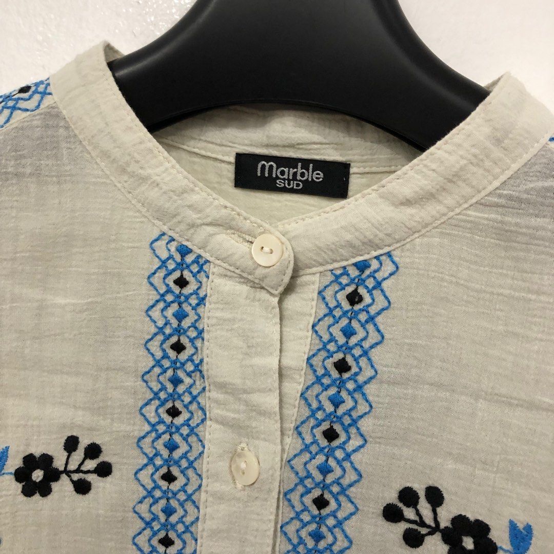 Marble Sud Japan Ultralight Soft Artisans Organic Cotton Embroidered ...