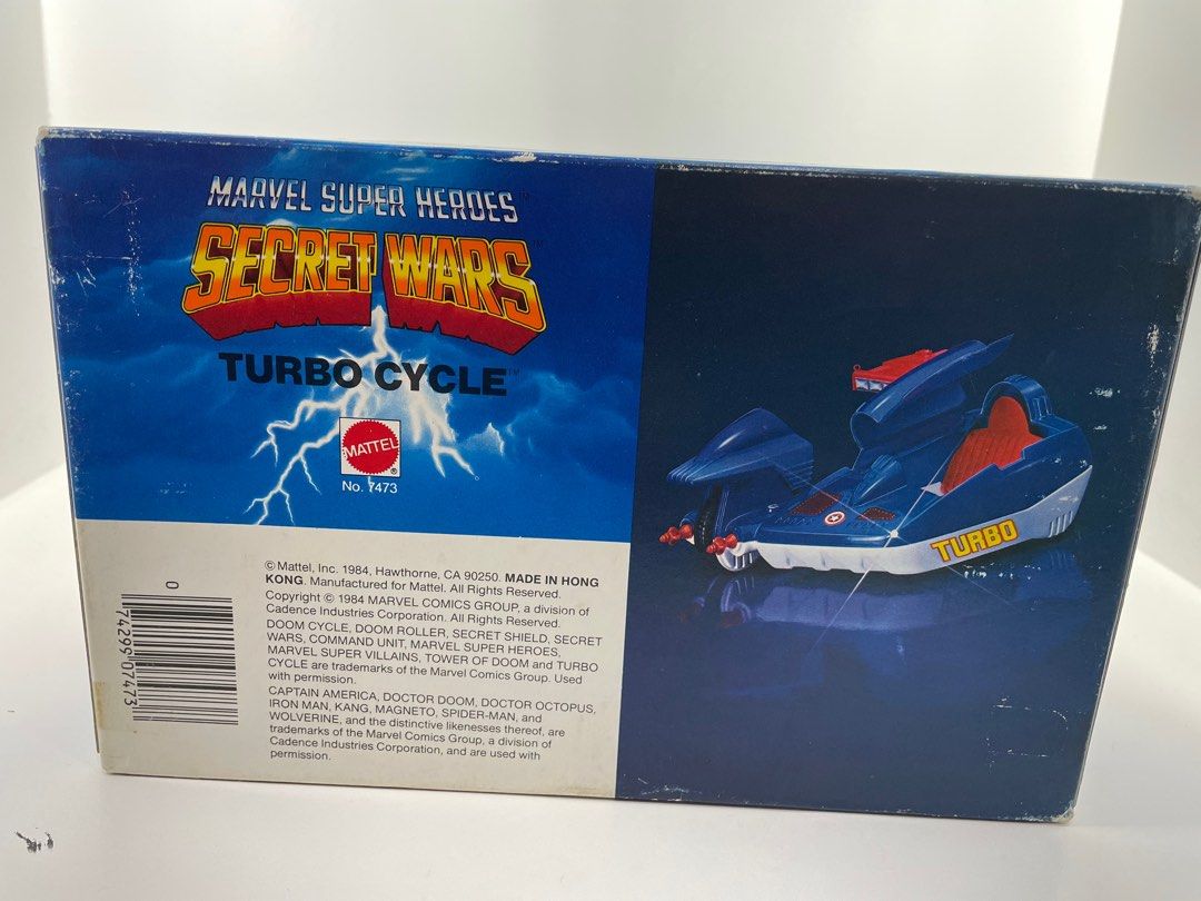 Marvel Super Heroes Secret Wars Turbo Cycle vintage Mattel 1984 Sealed ...