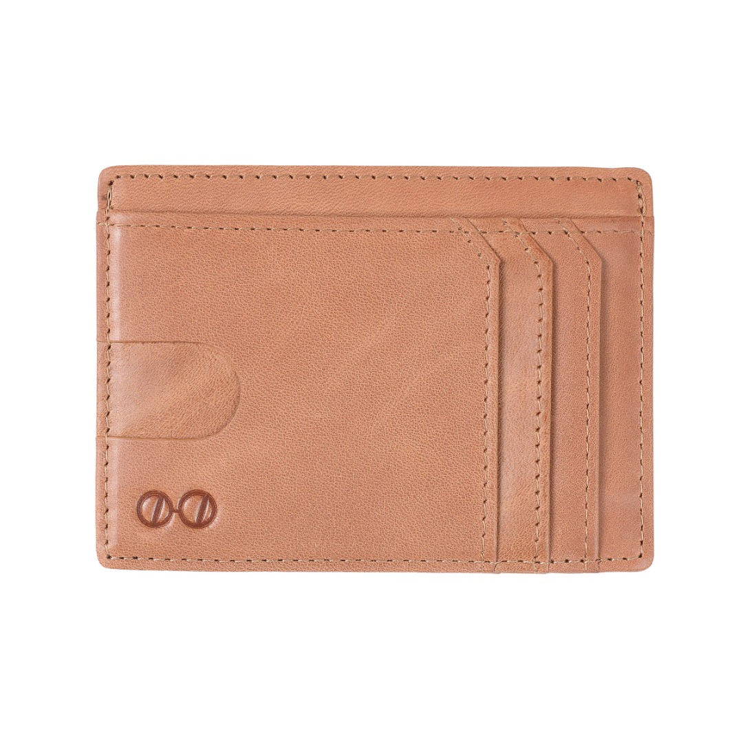 Max & Miller Mens Wallet Card Holder Slim RFID Leather Tan, Tan, Modern ...
