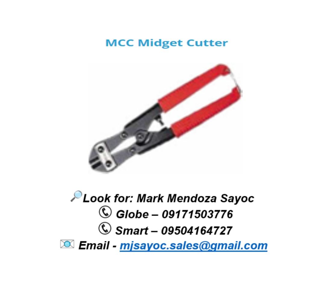 MCC Midget Cutter, Commercial & Industrial, Construction Tools ...