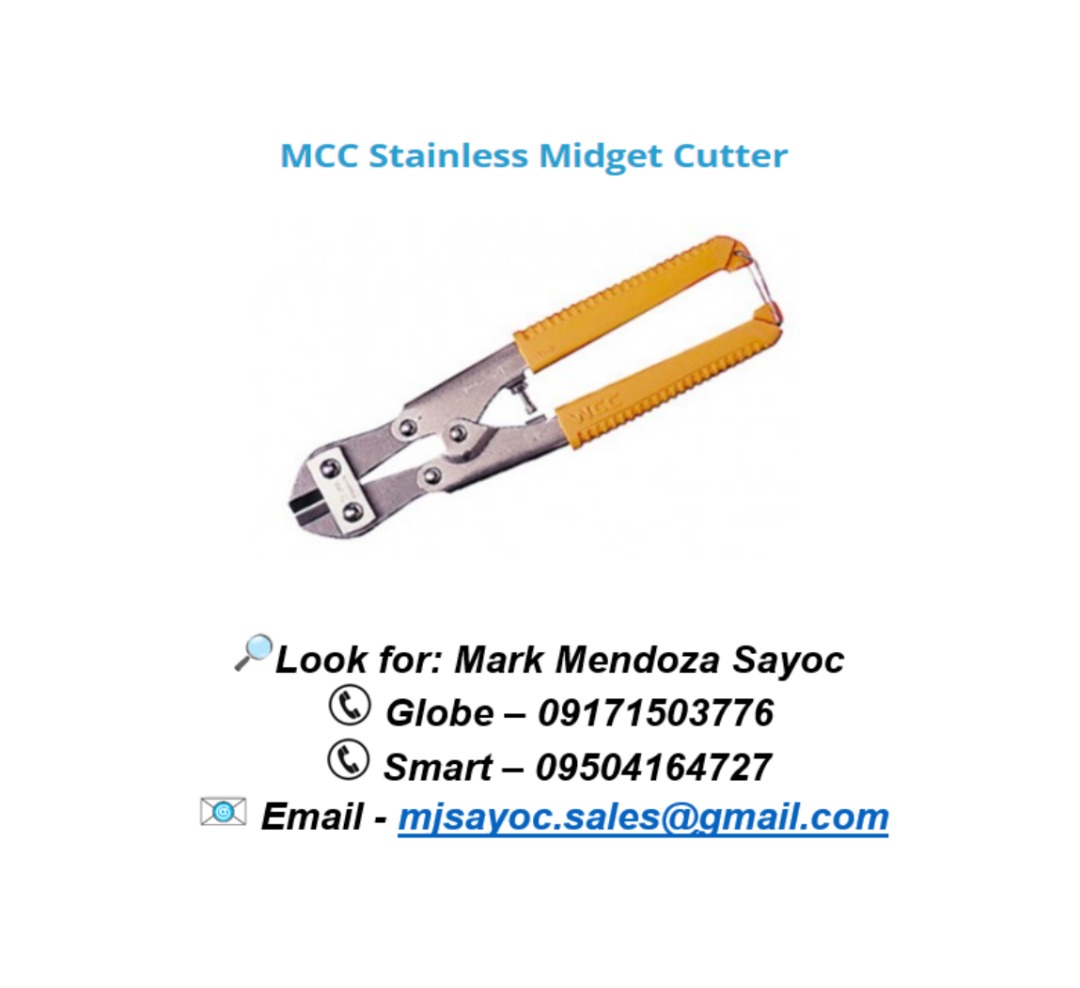 MCC Stainless Midget Cutter, Commercial & Industrial, Construction ...