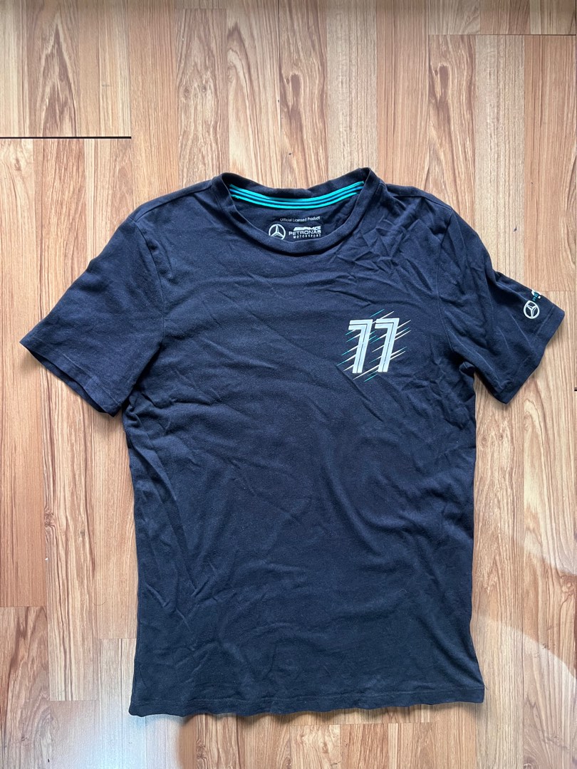 Mercedes Benz official merch F1 Bottas, Men's Fashion, Tops & Sets ...