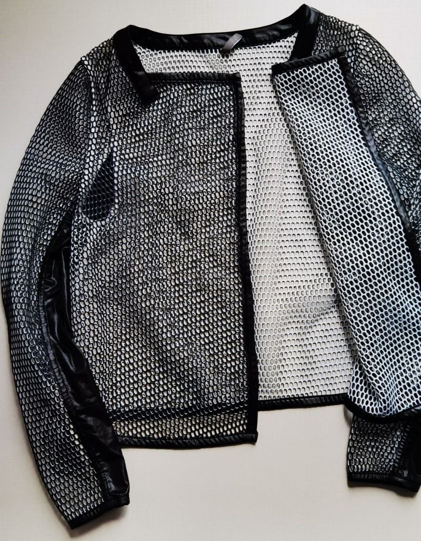 Mesh/Fishnet Design - Marissa L size Jacket, Women's Fashion, Coats ...