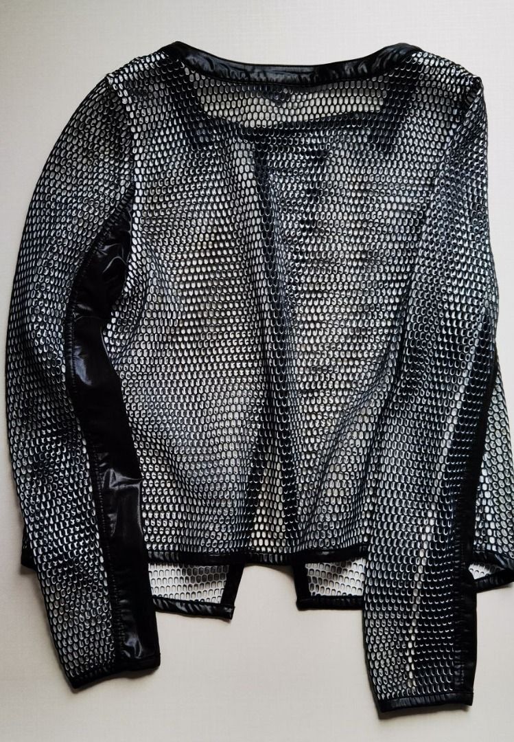 Mesh/Fishnet Design - Marissa L size Jacket, Women's Fashion, Coats ...