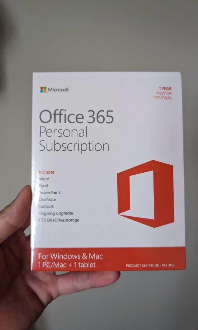 Microsoft Office 365 one year personal subscription, Computers & Tech, Parts & Accessories ...