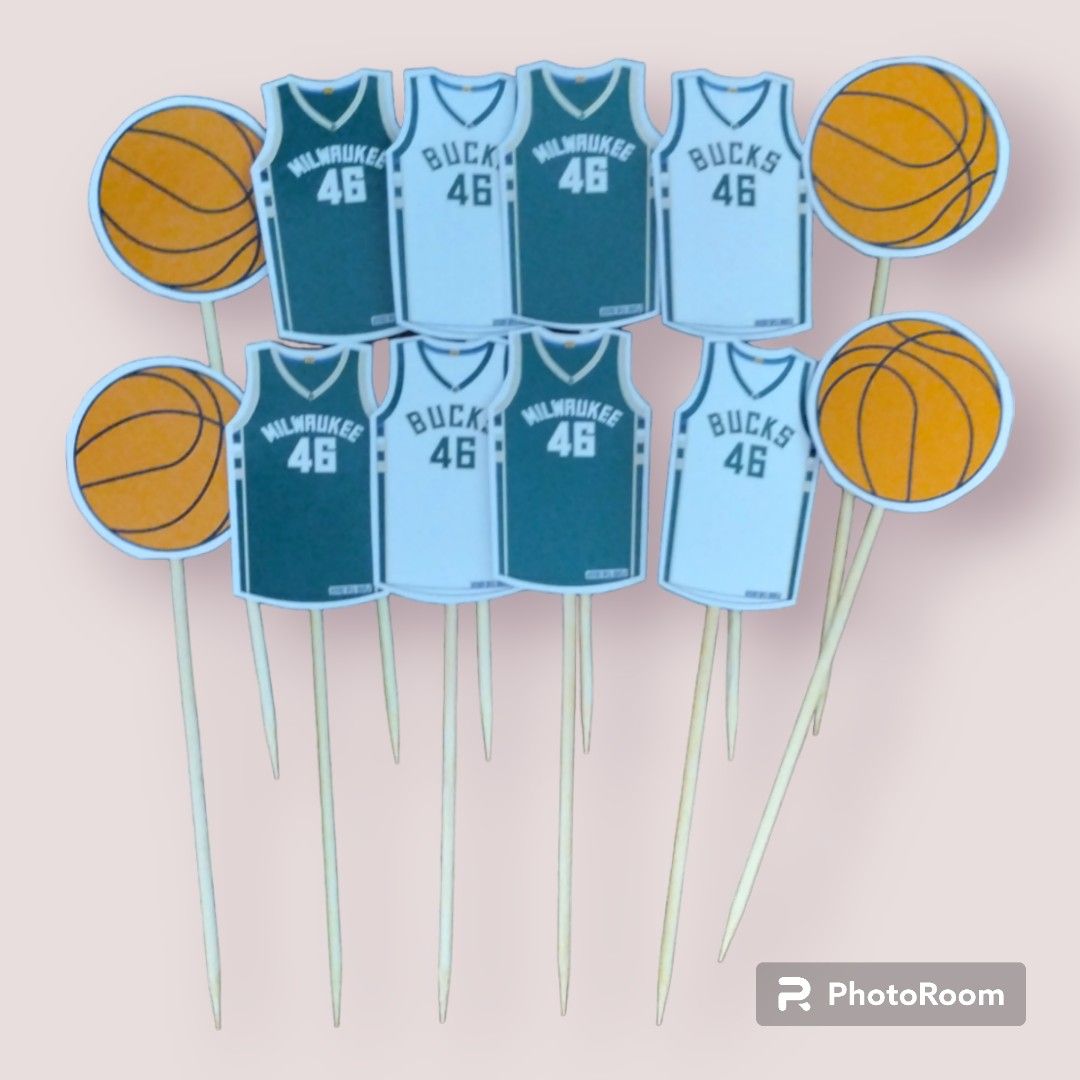 Milwaukee Bucks NBA Team Basketball Theme Birthday Party Banner Cupcake ...