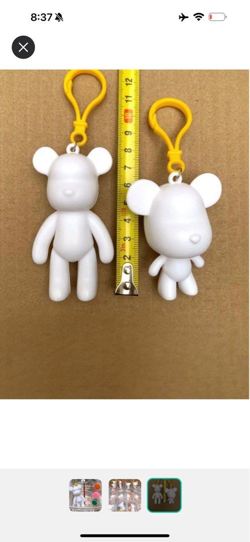 Mini DIY bear bricks keychain, Hobbies & Toys, Toys & Games on Carousell