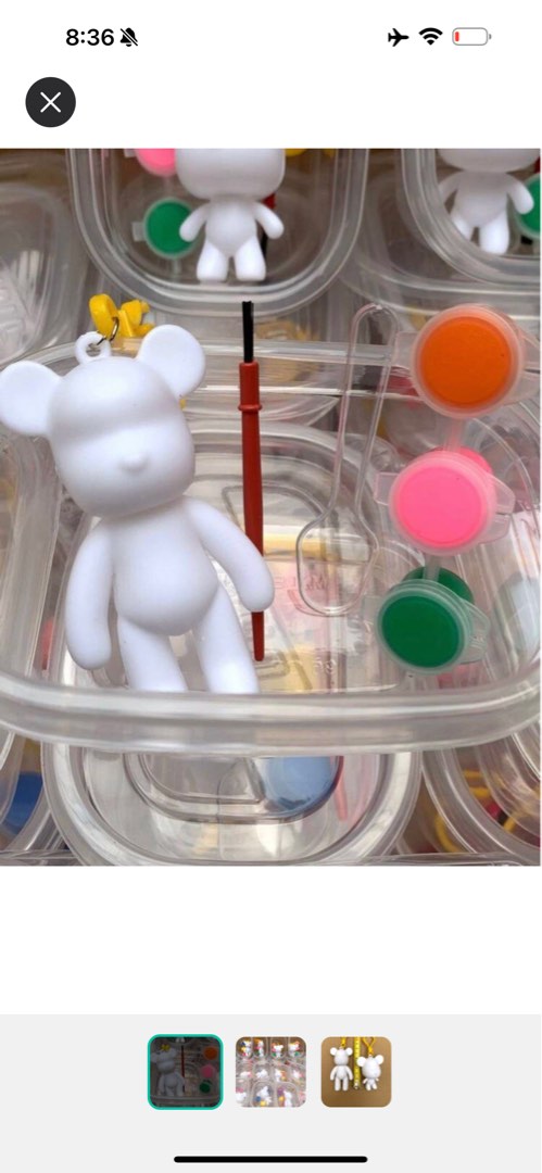 Mini DIY bear bricks keychain, Hobbies & Toys, Toys & Games on Carousell