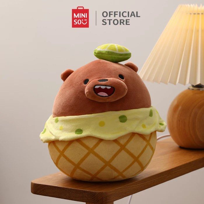 Miniso We Bare Bears (Grizz) Plushie, Hobbies & Toys, Toys & Games on ...
