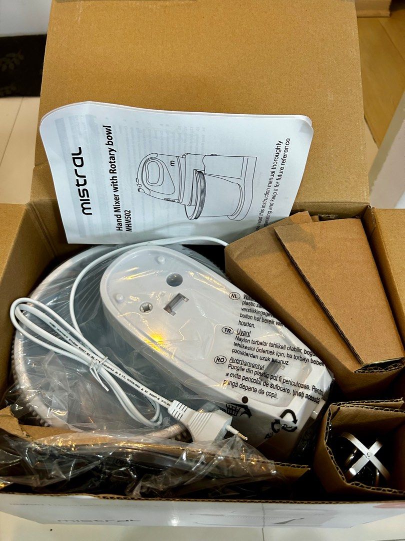 Mistral Hand Mixer with Rotary Bowl (MHM502), TV & Home Appliances ...