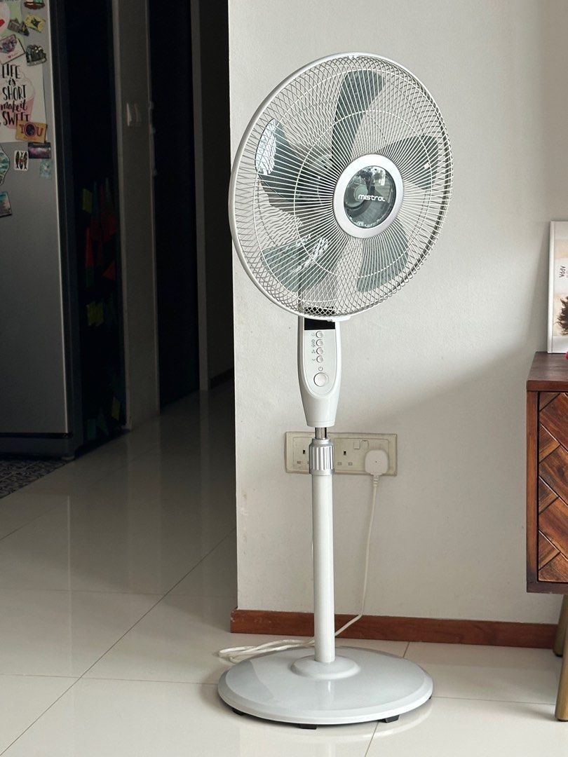 Mistral MSF1679R Stand Fan with Remote, 16 Inches, Grey, Furniture ...