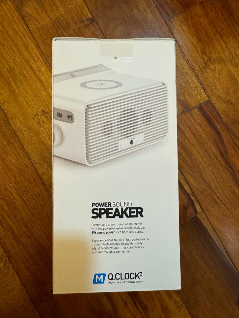 Momax Q.Clock 2 Digital with Wireless Charger and Bluetooth Speaker ...