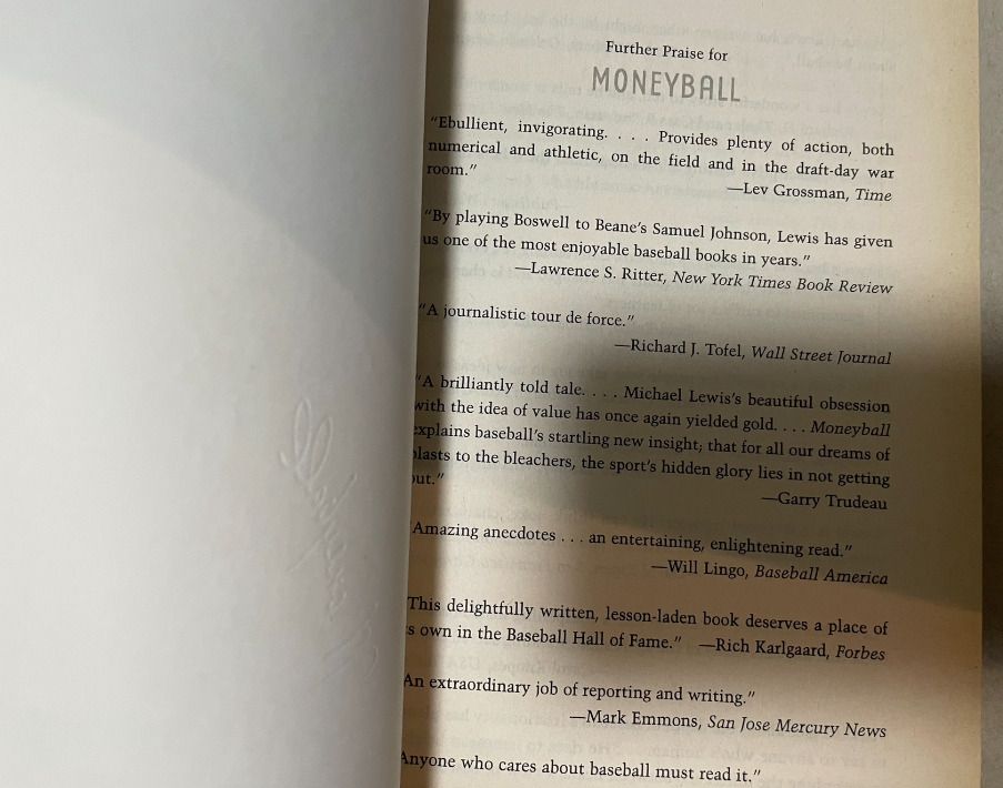 Moneyball : The Art of Winning an Unfair Game Michael Lewis, Hobbies ...