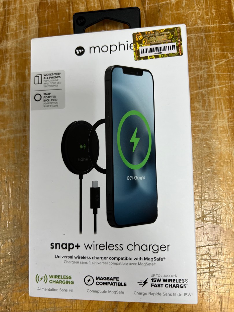 [清倉特價] Mophie SNAP+ WIRELESS CHARGER 無線充電板 15W , 手提電話, 電話及其他裝置配件, 充電器及 ...