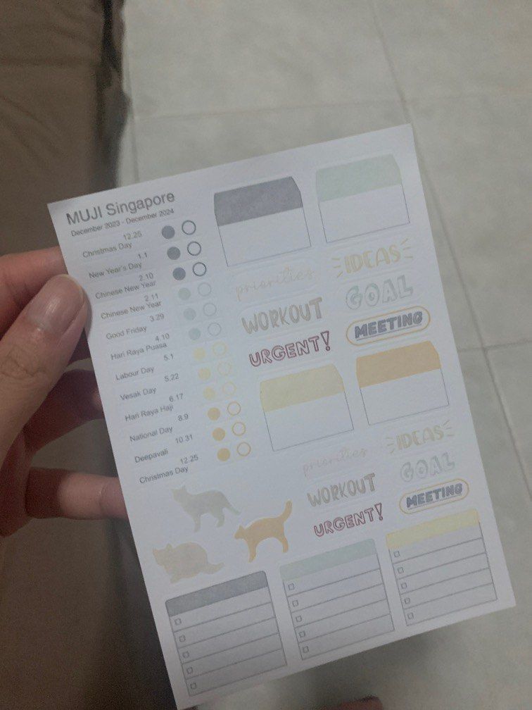 Muji monthly planner 2024, Hobbies & Toys, Stationery & Craft ...