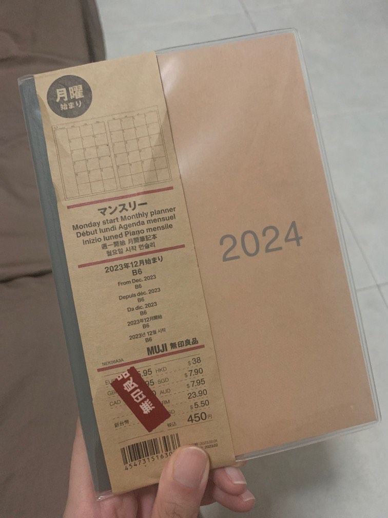 Muji monthly planner 2024, Hobbies & Toys, Stationery & Craft ...