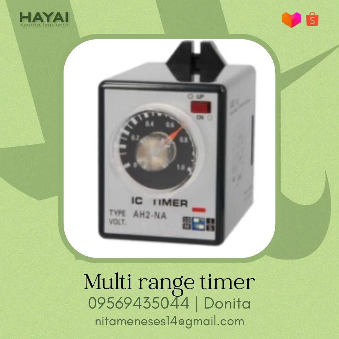 Multi range timer, Commercial & Industrial, Industrial Equipment on Carousell