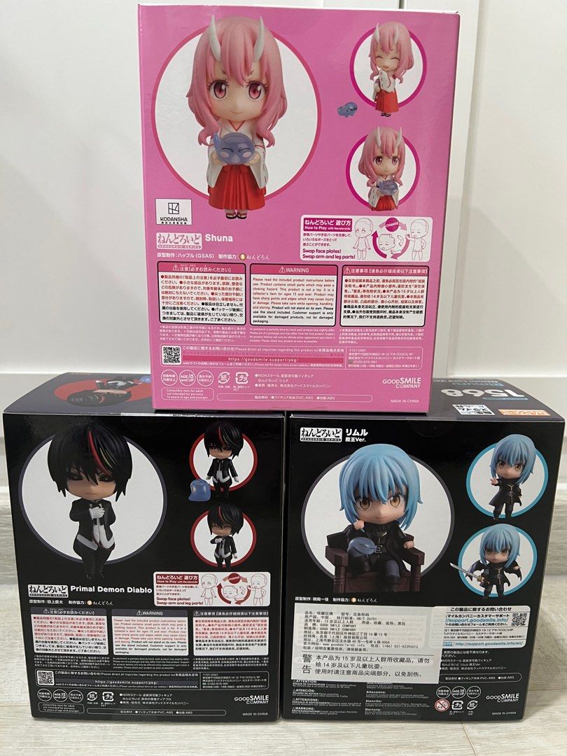 Nendoroid Rimuru Demon Lord Shuna Diablo Primal Slime Tensura 1568 1713 ...