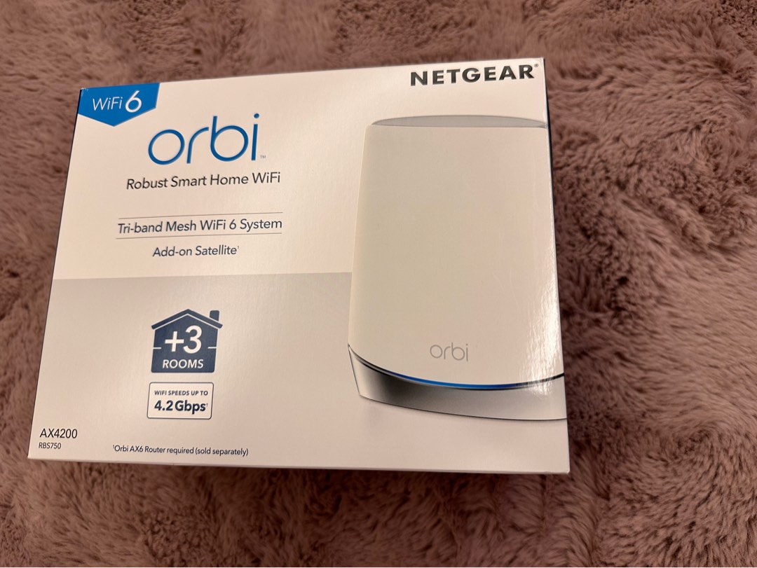 NetGear AX4200 Tri-band Mesh Wifi 6 System (Add-on Satellite), TV ...