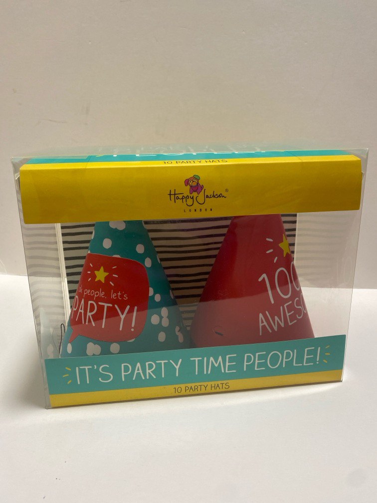 NEW Happy Jackson London 10 Party Hats 派對帽, 女裝, 手錶及配件, 帽 - Carousell