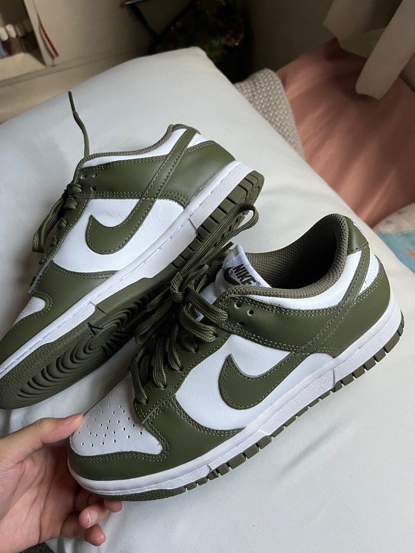 Nike Olive Dunk Low, Men's Fashion, Footwear, Sneakers on Carousell