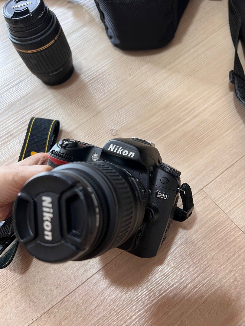 Nikon D80 DSLR Camera Set, Photography, Cameras on Carousell