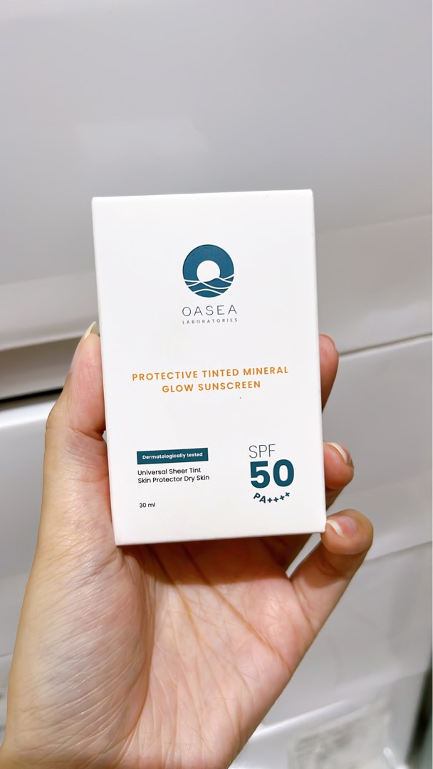 Oasea Protective Tinted Mineral Glow Sunscreen 30 ml, Kesehatan ...