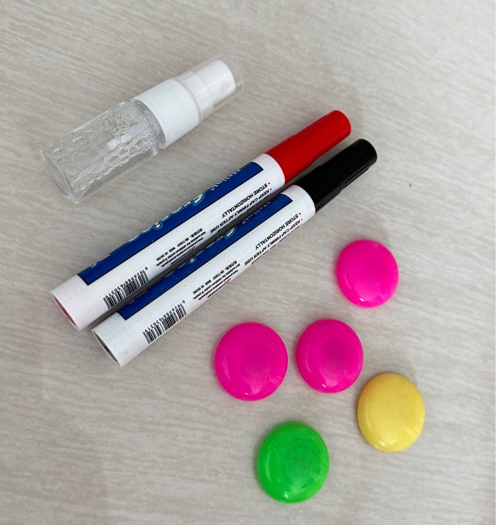 Office whiteboard moveable white board tuition magnetic markers eraser ...