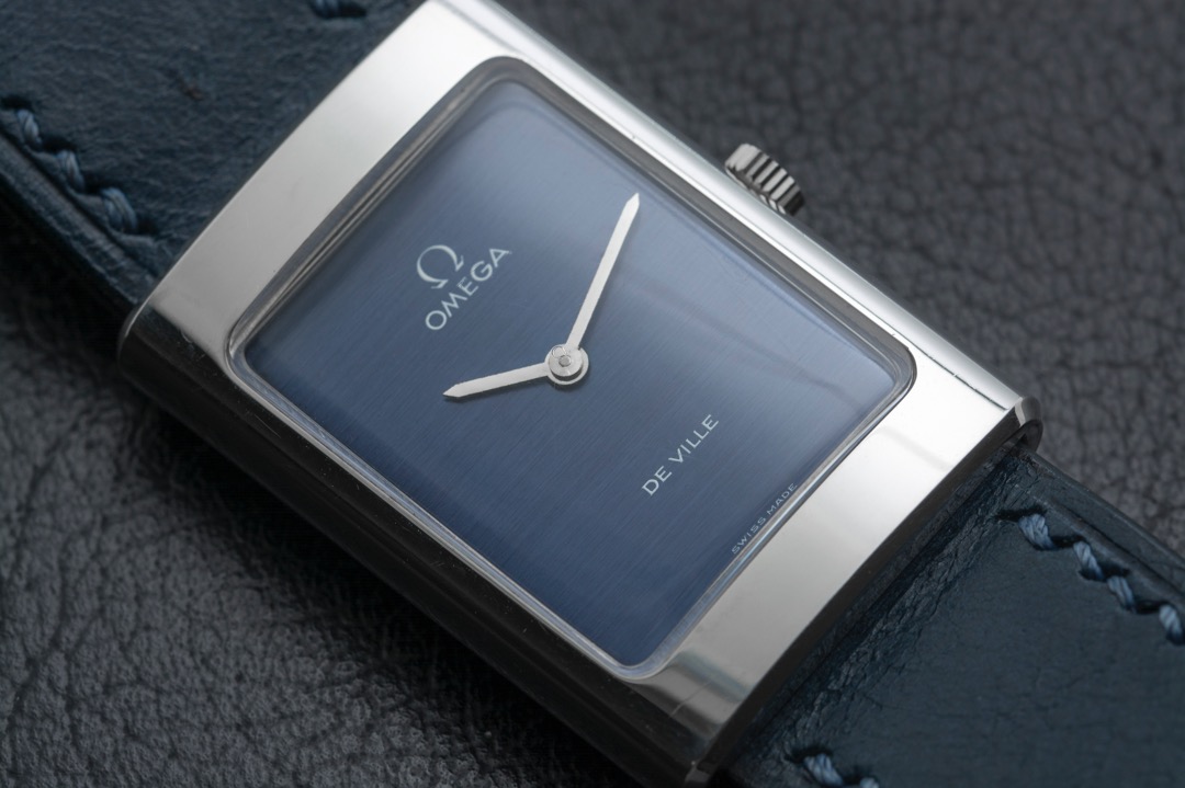 Omega De Ville Rectangular Blue dial 111.0112 (Cal. 625), Luxury ...