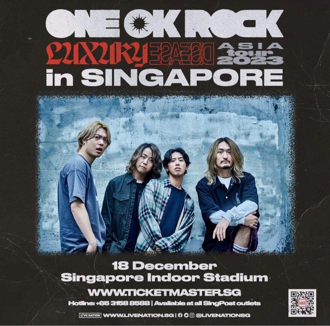 ONE OK ROCK Luxury Disease Asia Tour 2023 - Premium Rock Zone D ...