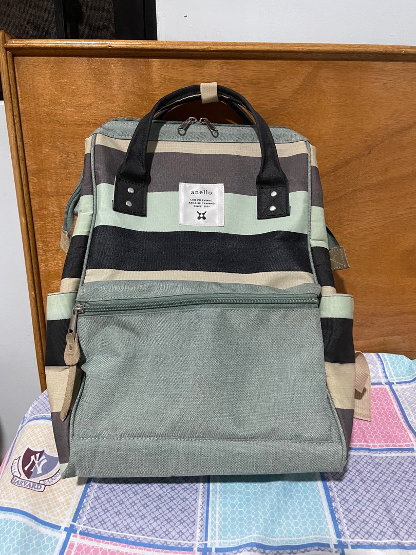 Original Anello Multi Border Rucksak Backpack, Women's Fashion, Bags ...