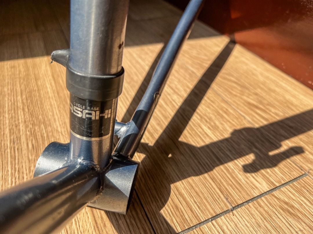 Original Asahi Reunion Lilu Steel Frameset (Classic road bike/Commuter ...