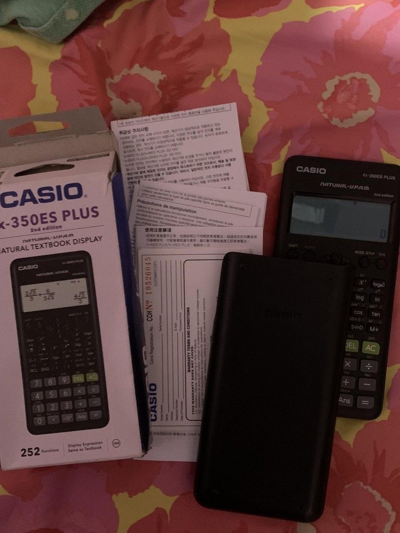 Original Casio FX-350 ES Plus Scientific Calculator, Computers & Tech ...