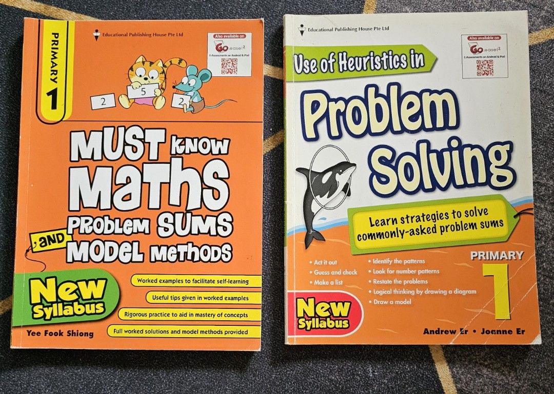 P1 Primary 1 Use Of Heuristics In Problem Solving P1 Must Know Maths Problem Sums Model