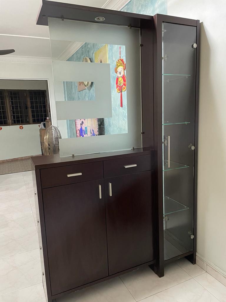 Partition display cabinet, Furniture & Home Living, Furniture, Shelves ...