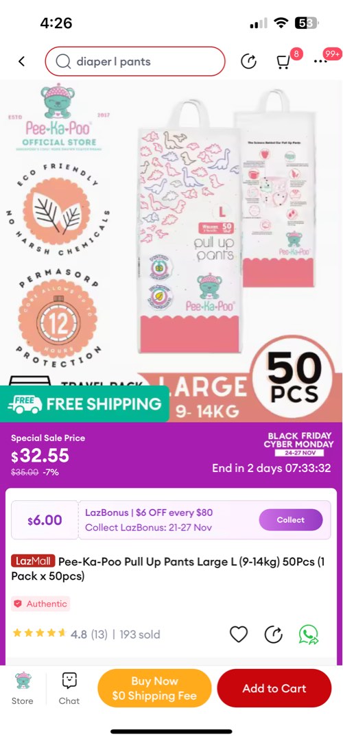 5 X Pee-Ka-Poo pants (L and XL), Babies & Kids, Bathing & Changing ...