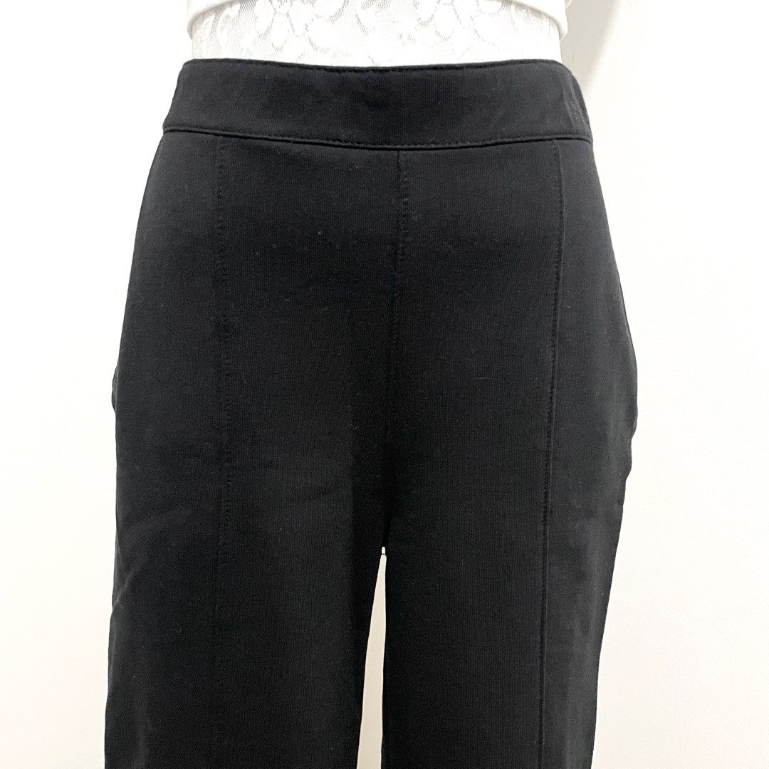 PENSHOPPE Black Dress Code Half Elastic Garterized Waist Straight Fit ...