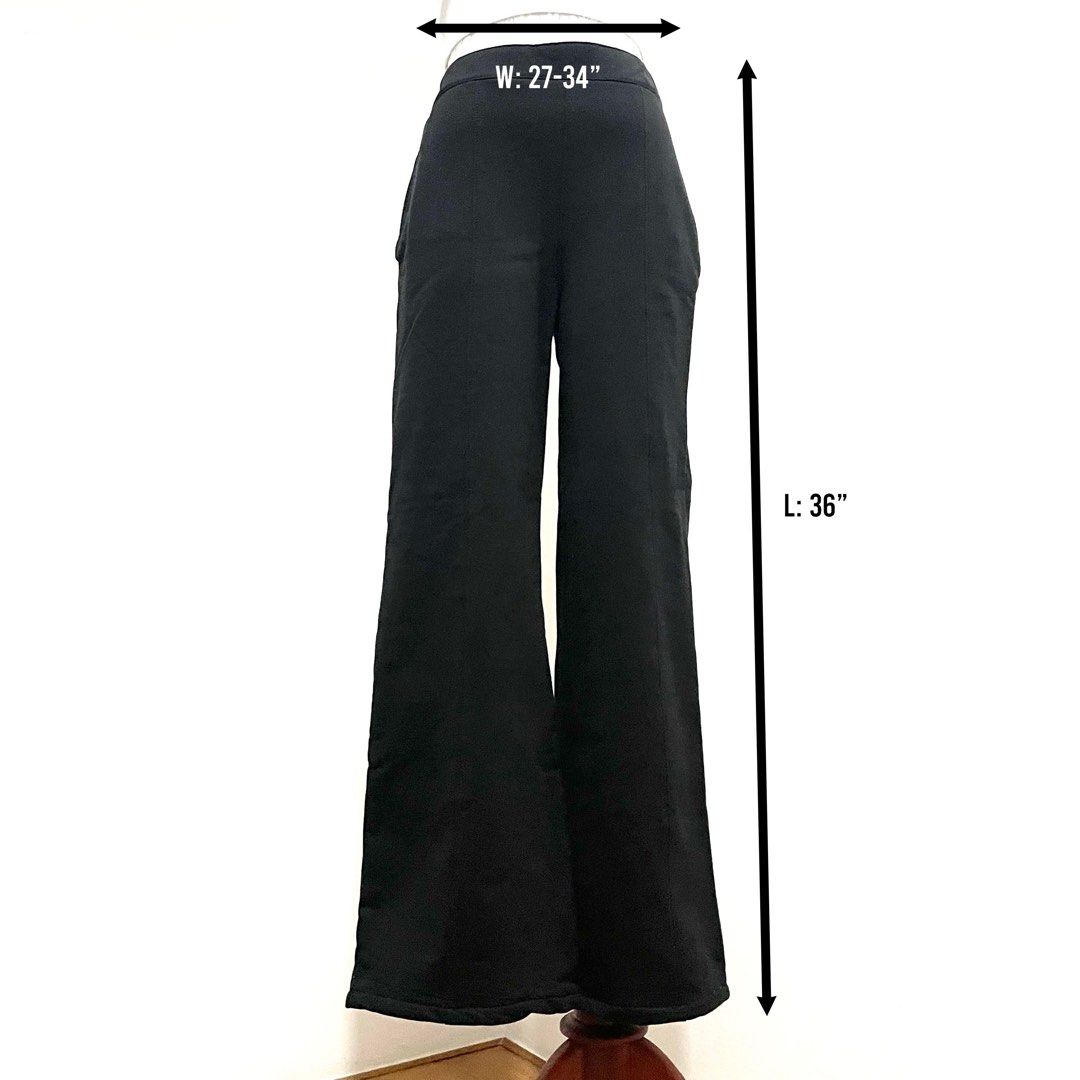 PENSHOPPE Black Dress Code Half Elastic Garterized Waist Straight Fit ...