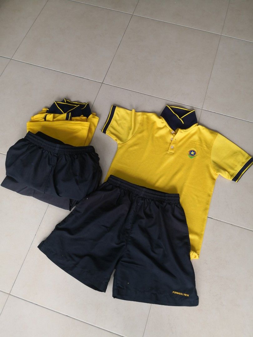 PGVP Punggol View School Uniform PE attire, Babies & Kids, Babies ...