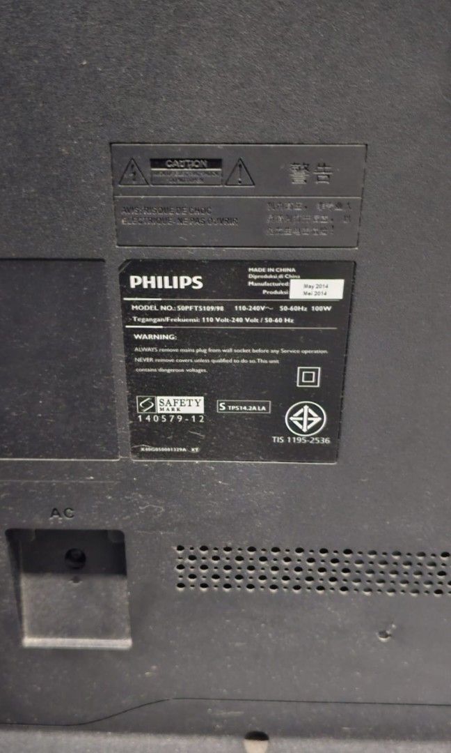 Philips 50 inch full HD LED TV 50PFTS109, TV & Home Appliances, TV ...