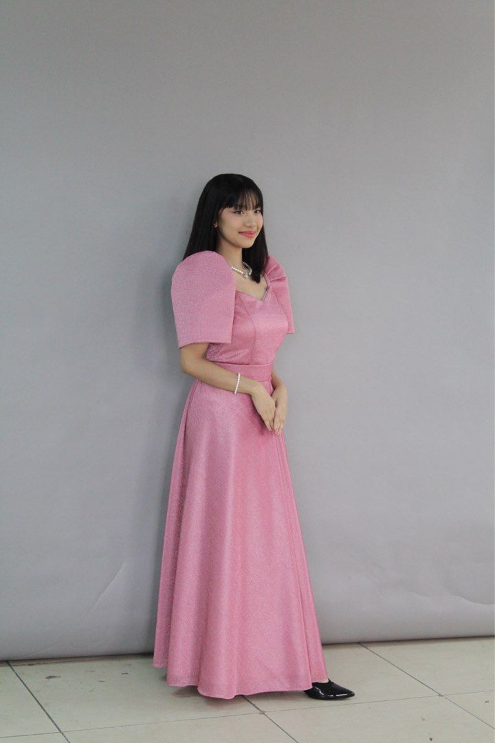 PINK MODERN FILIPINIANA FOR RENT/SALE, Women's Fashion, Dresses & Sets ...