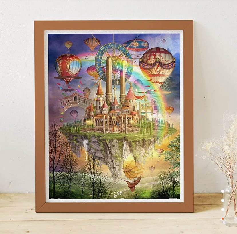 【Pintoo】天空之城 2000片拼圖 原價$1799, 書籍、休閒與玩具, 玩具、公仔、桌遊在旋轉拍賣