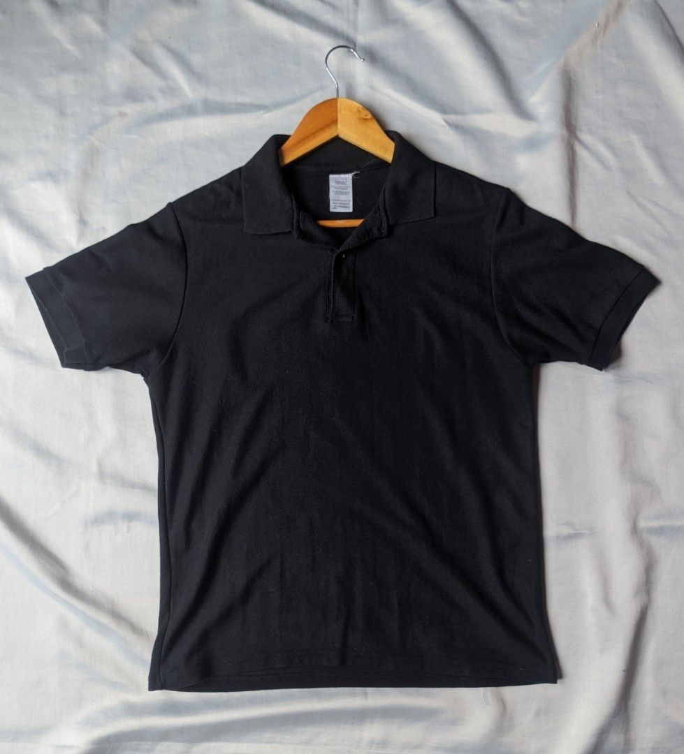 Plain black Polo shirt, Men's Fashion, Tops & Sets, Tshirts & Polo ...