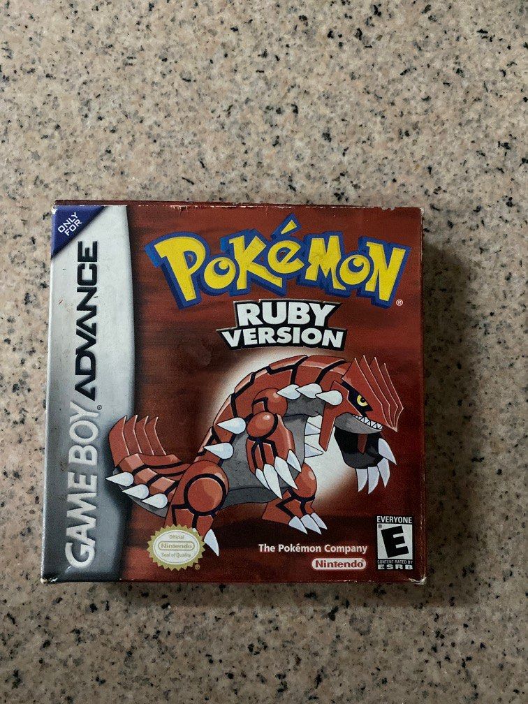 Pokemon Ruby version game boy advance comes with full set box, Video ...