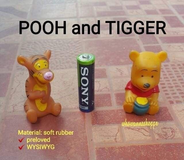POOH & TIGGER Mini-Figures, Hobbies & Toys, Toys & Games on Carousell