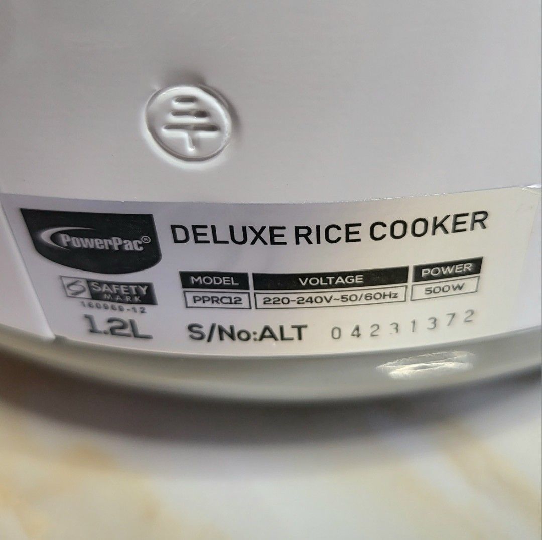 PowerPac rice cooker. Model PPRC12 500W 1.2L, TV & Home Appliances ...
