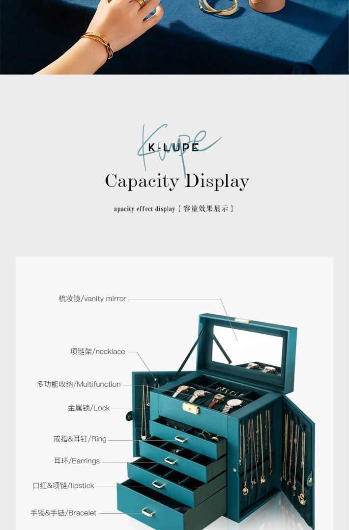 Premium Jewelry Box Organiser, Women's Fashion, Jewelry & Organisers ...